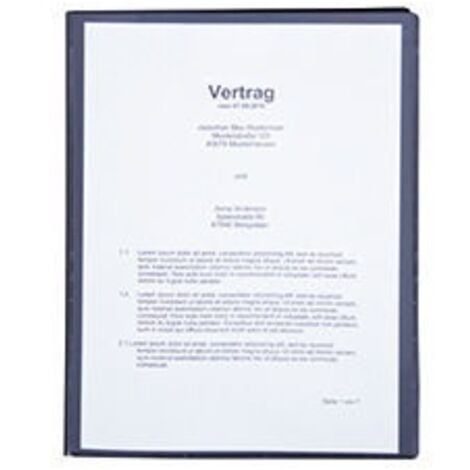 Sichtbuch DIN A4 Polypropylen schwarz 10 Hüllen DIN A4 Polypropylen ...