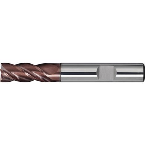 Schaftfräser DIN 6527 L Typ N Nenn-Ø 3 mm Einsatzlänge 14 mm VHM TiAlN ...