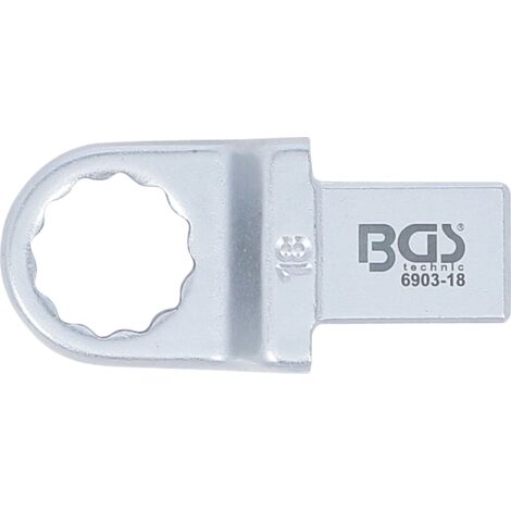 BGS Einsteck-Ringschlüssel 18 mm Aufnahme 14 x 18 - 6903-18