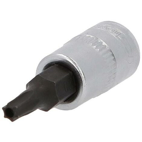1/4" Bit-Stecknuss Torx mit Stirnlochbohrung, TB20