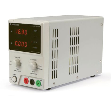 Gleichstrom labornetzteil 0 30 vdc0 5 a max mit dual led anzeige