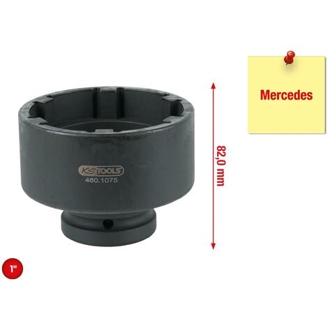 1" Nutmuttern-Schlüssel mit 6 Zapfen für Mercedes, 86 mm