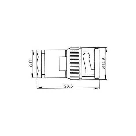 BNC-STECKER, TWIST-ON RG59/U