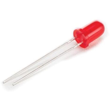 5 mm Standard-LED-Lampe, rot, diffus