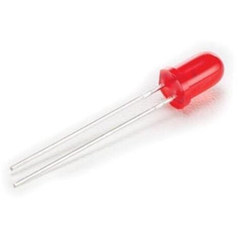 5 mm Standard-LED-Lampe, rot, diffus