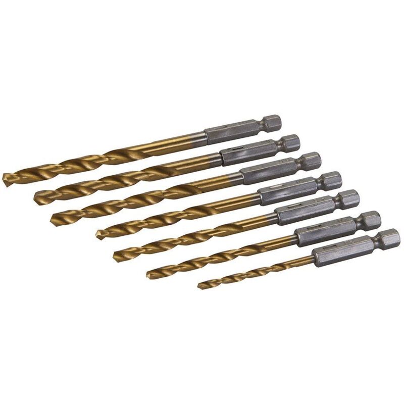 Silverline Hex Shank Drill Bit Set 7pce - 3 - 6.5mm