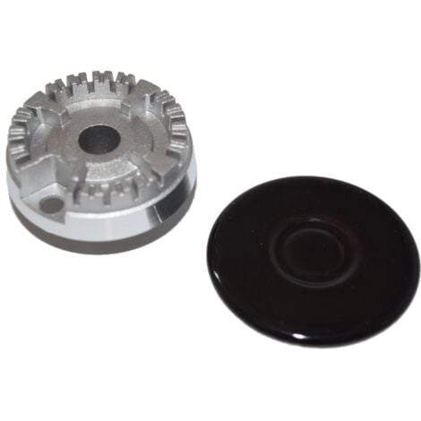 Universal Cooker Oven Gas Hob Burner Base and Cap Set 55mm