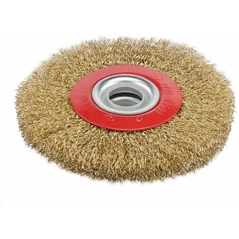 Silverline Brassed Steel Wire Wheel - 125 x 20mm