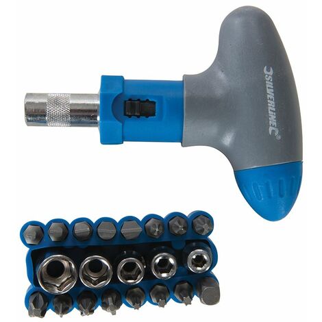 Silverline T-Handle Ratchet Screwdriver Set 22pce - 22pce