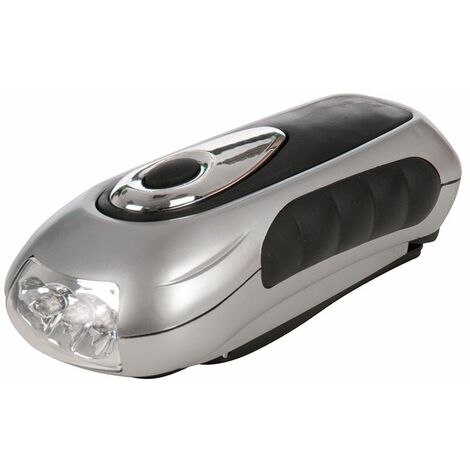 Silverline LED Wind-Up Torch - 3 LED