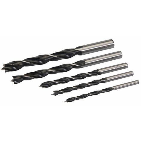 Silverline Lip & Spur Drill Bit Set 5pce - 4 - 10mm