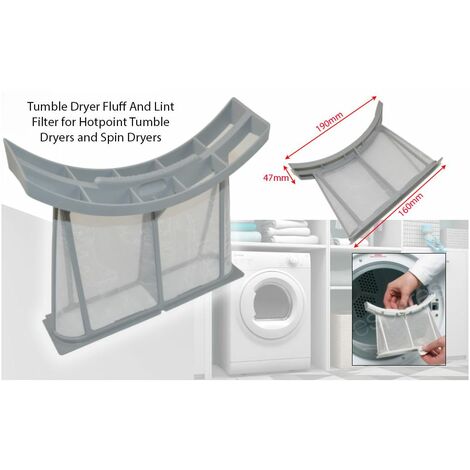 Tumble Dryer Lint And Fluff Filter for Hotpoint Tumble Dryers and Spin ...
