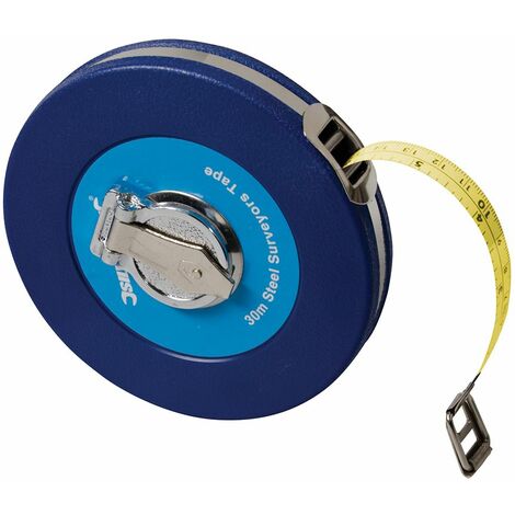 Silverline Steel Surveyors Tape - 30m / 100ft x 13mm