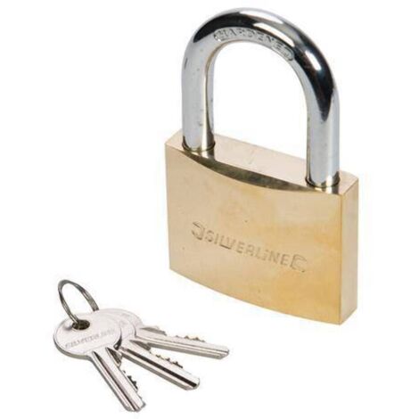 Silverline Brass Padlock - 30mm