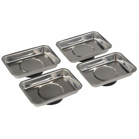 Silverline Magnetic Tray Set 4pce - 95 x 65mm