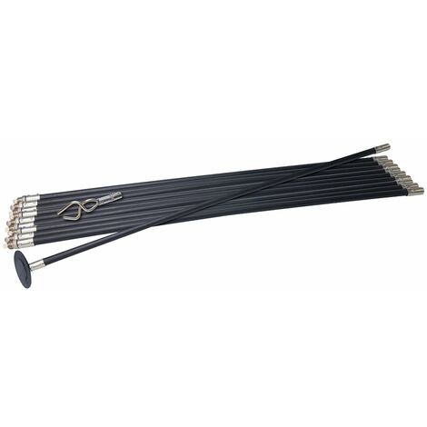 Silverline Lock Drain Rod System 12pce Drain Rod Set 278373