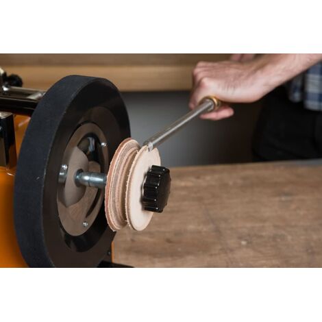 Triton Profiled Leather Honing Wheel - TWSLHW Profiled Leather Honing Wheel