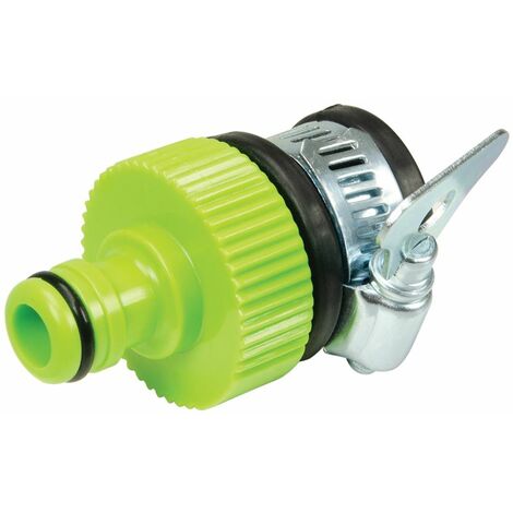 Silverline Round Mixer Tap Connector - 15-18mm (F) - 12.7mm / 1/2" (M)