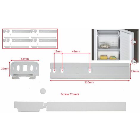 Integrated Fridge Freezer Decor Door Sliding Hinge Kit