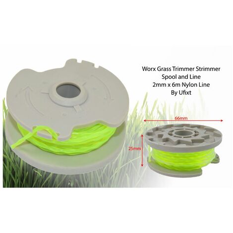 Worx Grass Strimmer Trimmer Spool and Line 2mm x 6m