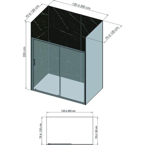 ONDEE - Kit instalación paneles murales nicho NATALIA mármol negro ...