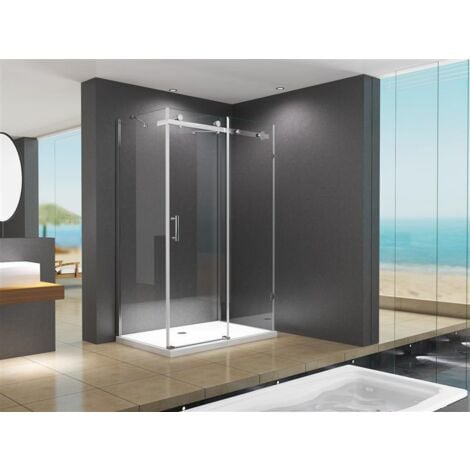 BuyLando Ida 100x90x195 cm cabine de douche en forme de U système ...