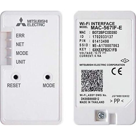 Mitsubishi Electric Mac 567if-e Adattatore di gestione a distanza Wi-Fi