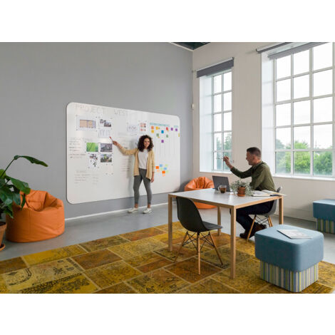 Whiteboard-Wand - Smit Visual Design - 198x294 cm - rahmenlos