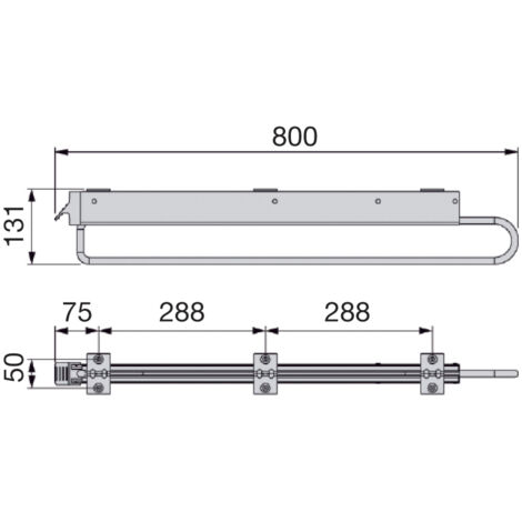 Trompeta Extensible Dalk Cromo Mate 80 Cts......