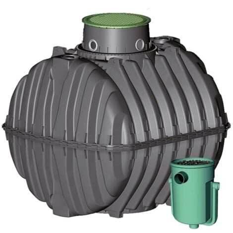 Fossa settica con filtro 4800 litri, da 12 a 16 abitanti, certificato ...