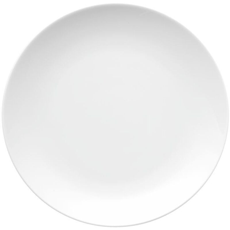 Assiette plate « Médaillon » blanc