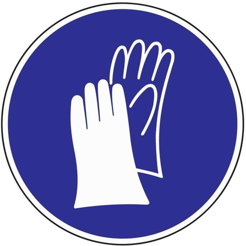 Pictogramme d'obligation ASR A1.3/BGV A8 Gants de protection ...