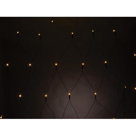 SPIKA LED - 2 x 2 m - 144 LED - blanc chaud - câble noir - 36 V