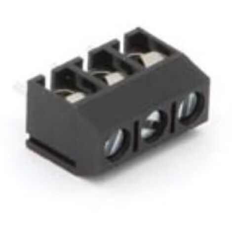 BORNIER A VIS "BAS PROFIL", 3 POLES, AU PAS DE 5mm