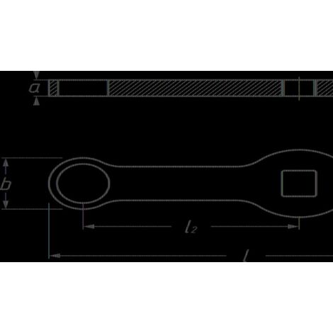 Clé polygonale à frapper ∙ profil spécial ∙ avec 2 surfaces de frappe ...