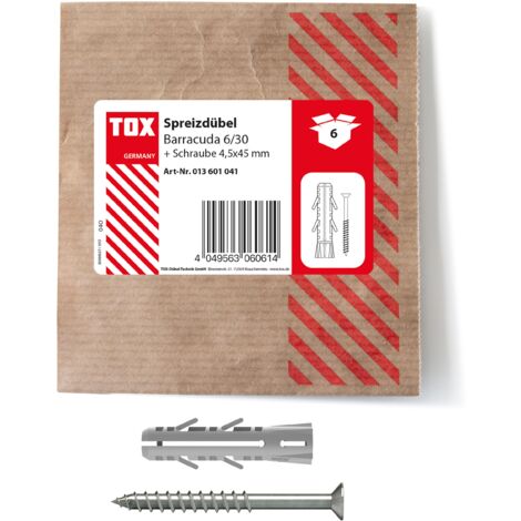 Cheville d'expansion Barracuda 6x30 mm + Vis