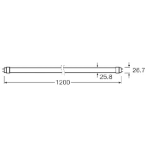 LED TUBE T8 1200 mm 15 W 1800lm 4000K KVG