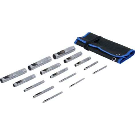 Jeu de poinçons creux 2 - 22 mm 15 pièces