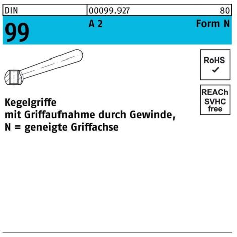 Manivelle à poignée rabattable DIN 99