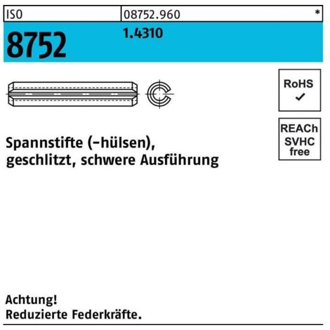 ISO 8752/DIN 1481 geschlitzt