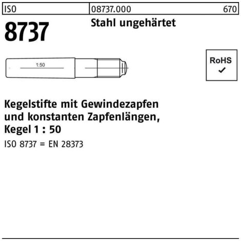 ISO 8737 m.Gewindezapfen