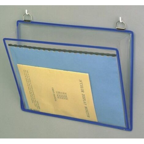 Pochette à accrocher transparente PVC sans reflets L340xH255 mm