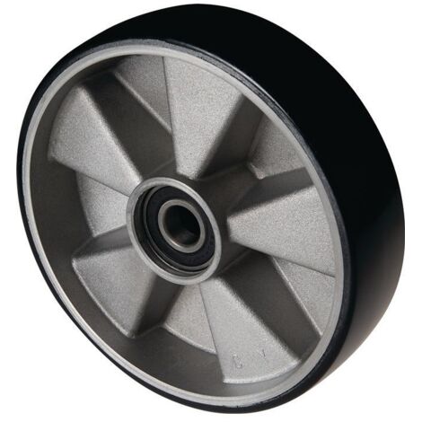 Volant polyuréthane L.moyeu 43 mm l.roue 50 mm D. de la roue 200 mm ...