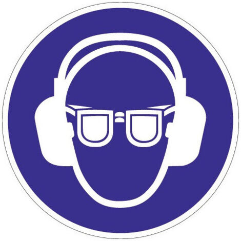 Pictogramme d'obligation utiliser protection auditive/oculaire film