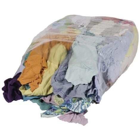 Chiffon de nettoyage tricoté HT coton teinte multicolore claire