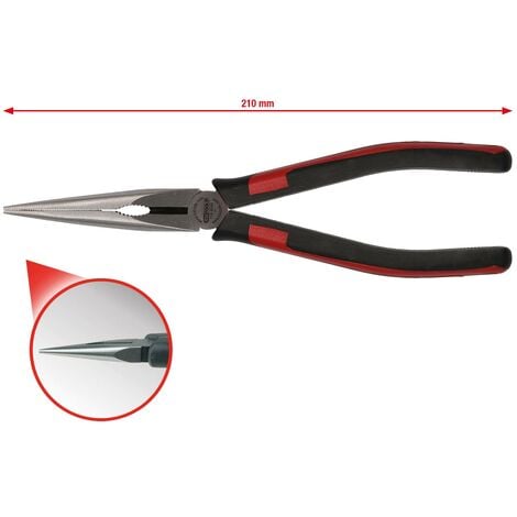 Pince à bec demi-rond SlimPOWER, 210mm