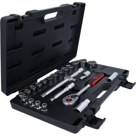 1/2" Coffret de douilles, 12pans 24 pcs