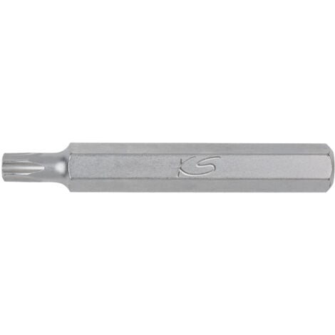 KS Tools - Embout de vissage TORX® percé, L.75 mm - Entraînement 10 mm - TB27 - 975.2127