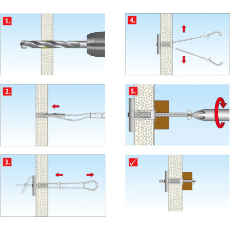 cheville à ressort pour support creux Spagat Pro M5