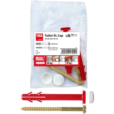 Fixation WC sur pied Toilet XL Cap